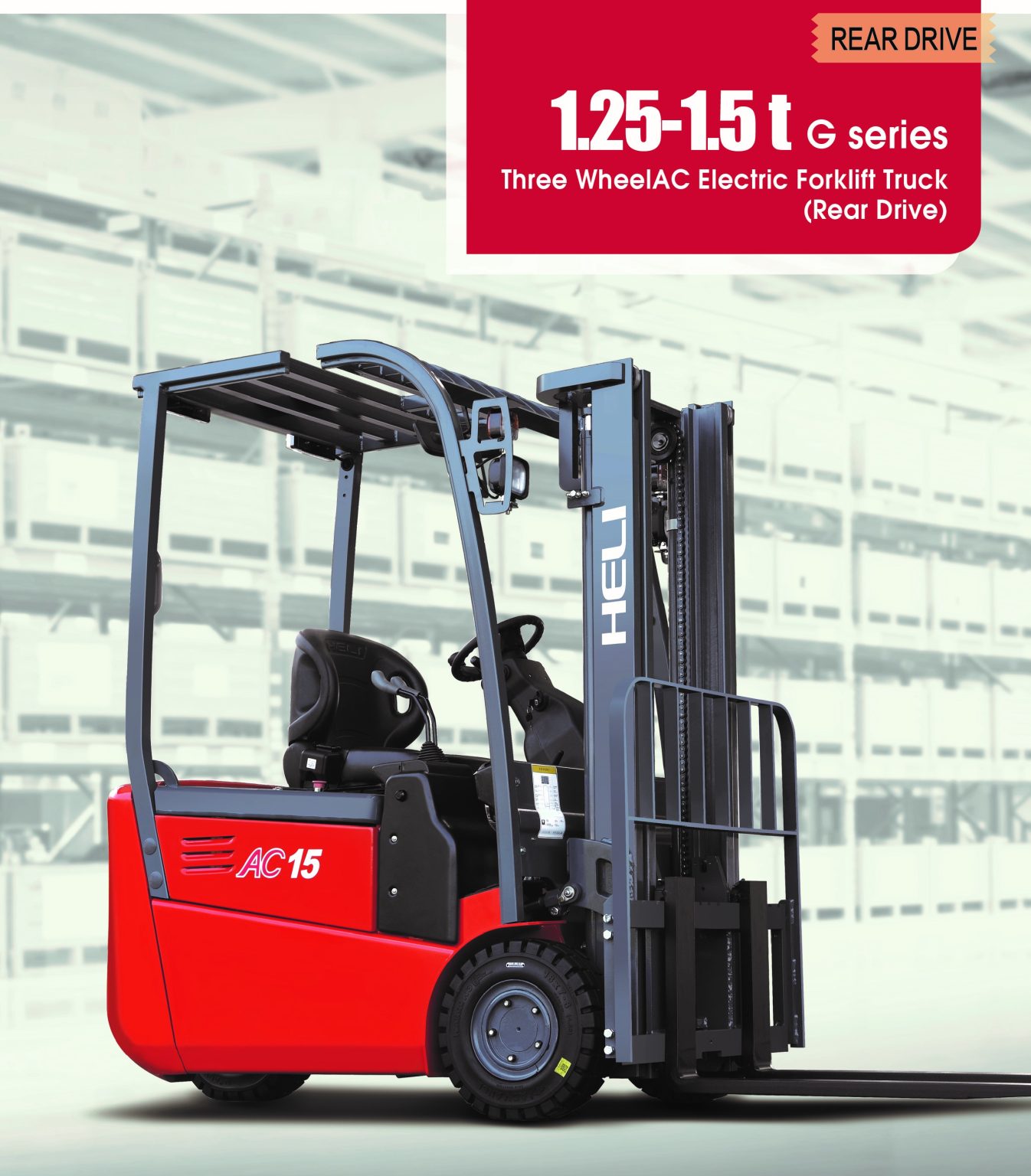 Heli 3 Wheel Forklift | 3 Wheel Forklift Malaysia | Heli Battery 3 ...