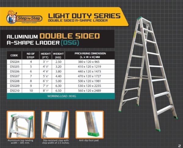 Double Sided Ladder Malaysia | Double Sided Ladder Supplier